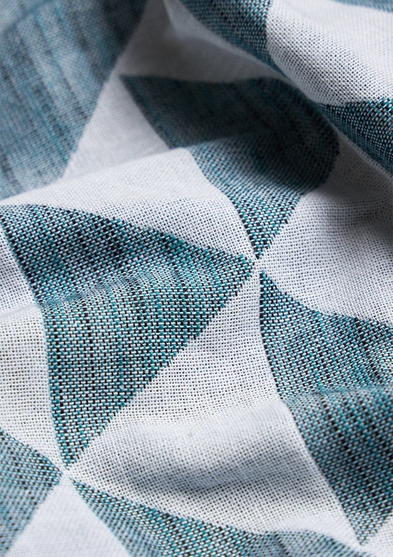 Tangaroa Jacquard Beach Towel Emerald - Sea You Soon
