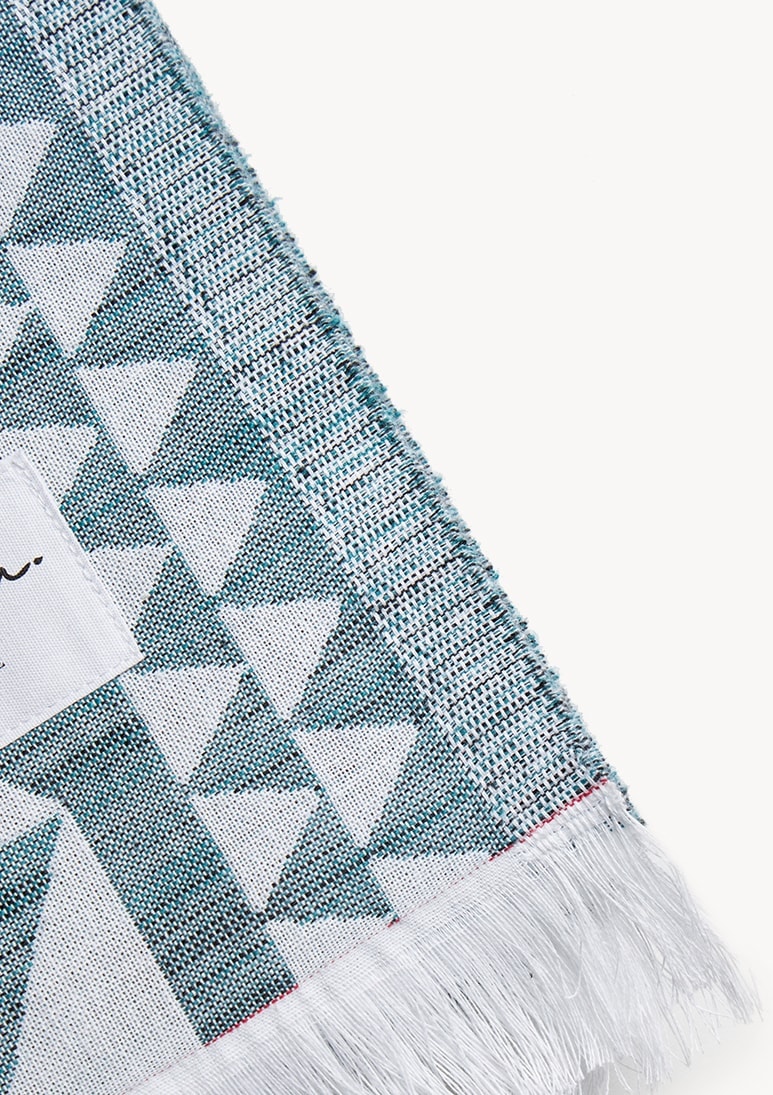 Tangaroa Jacquard Beach Towel Emerald - Sea You Soon