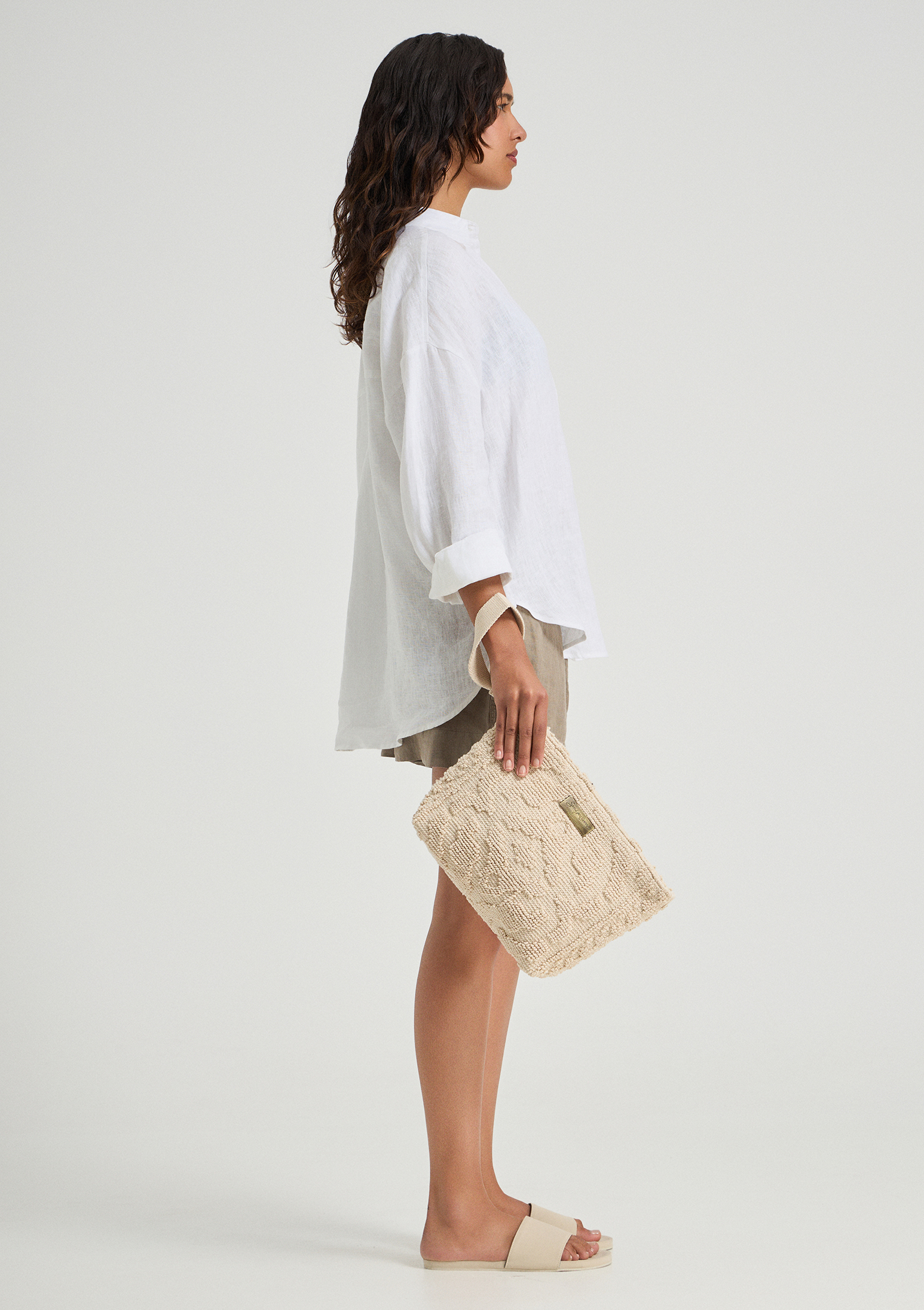 Carmela Midi Clutch Natural - Sea You Soon