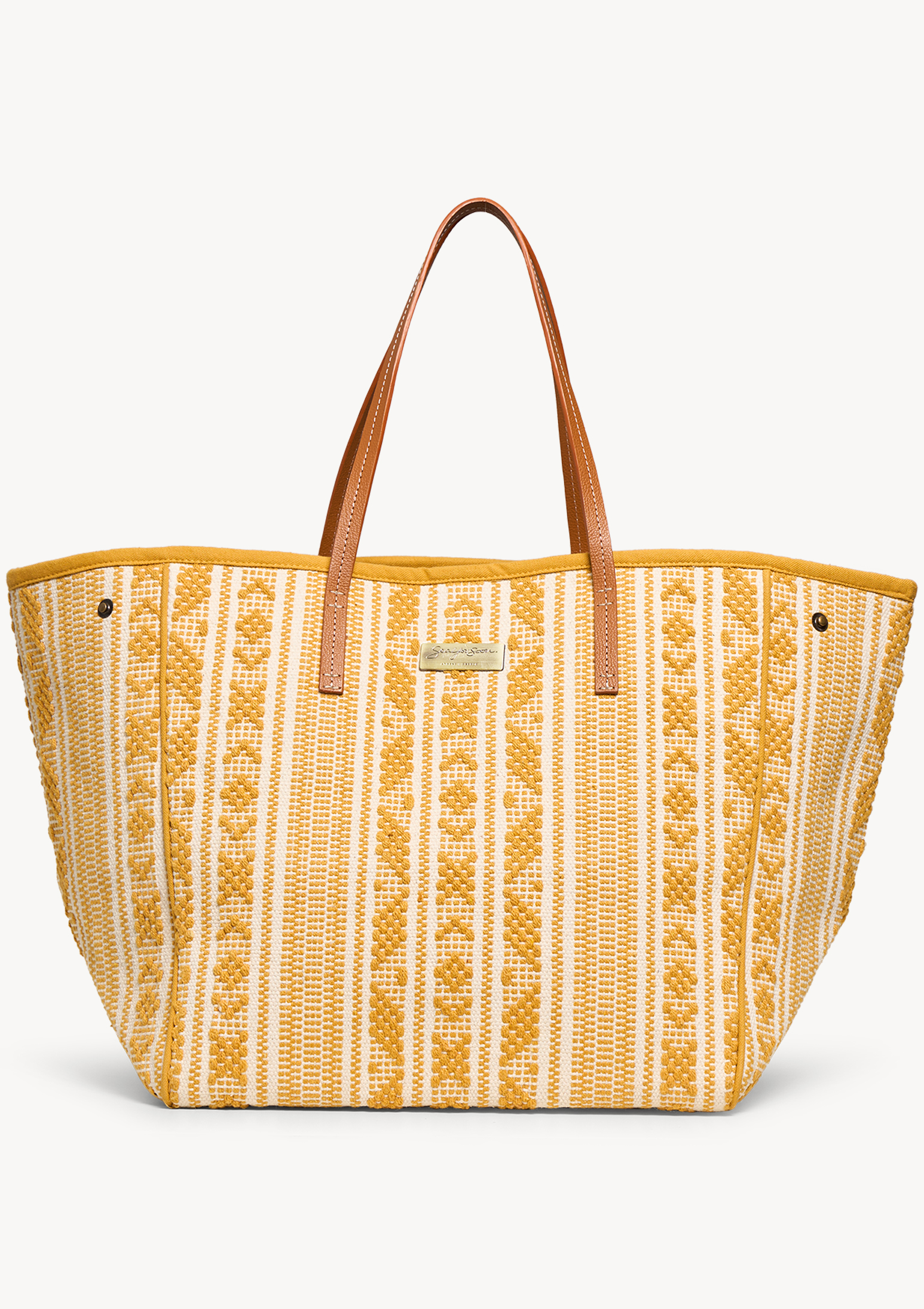 Gabie Mustard Tote Bag - Sea You Soon